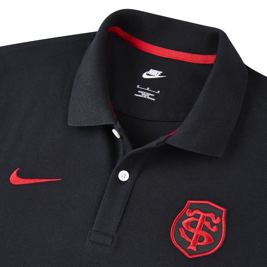 Polo Rugby Piqué Stade Toulousain 2024/2025 Negro - Nike | boutique ...