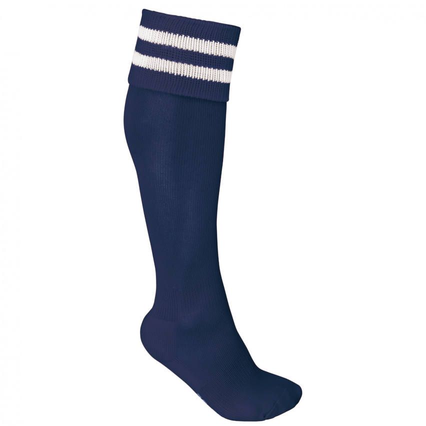 Calcetines de rayas azul marino/blanco de rugby | boutique-rugby.com
